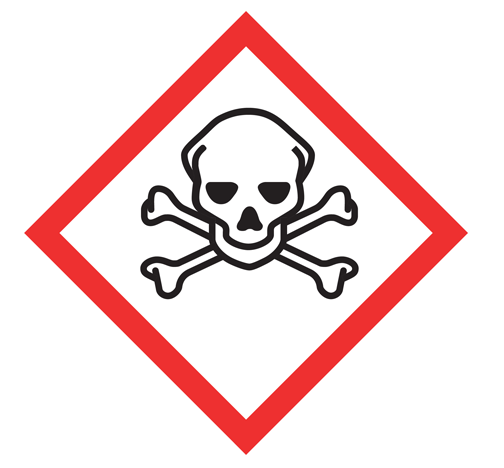 Simbolo De Perigo Muito Toxico Sinal De Advertência Tensão Elétrica